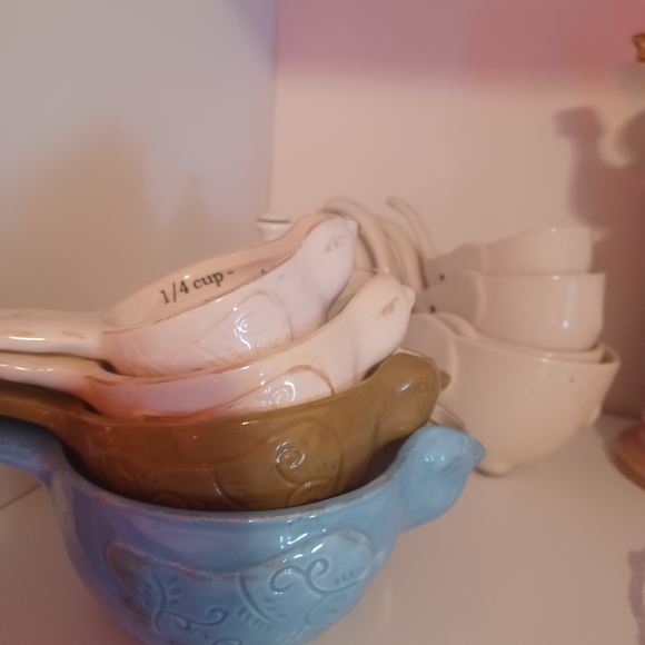 Kitchen | Ceramic Nesting Bird Measuring Cups | Poshmark